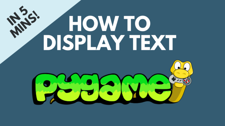 Working With Text In Pygame Coding With Russ 3227